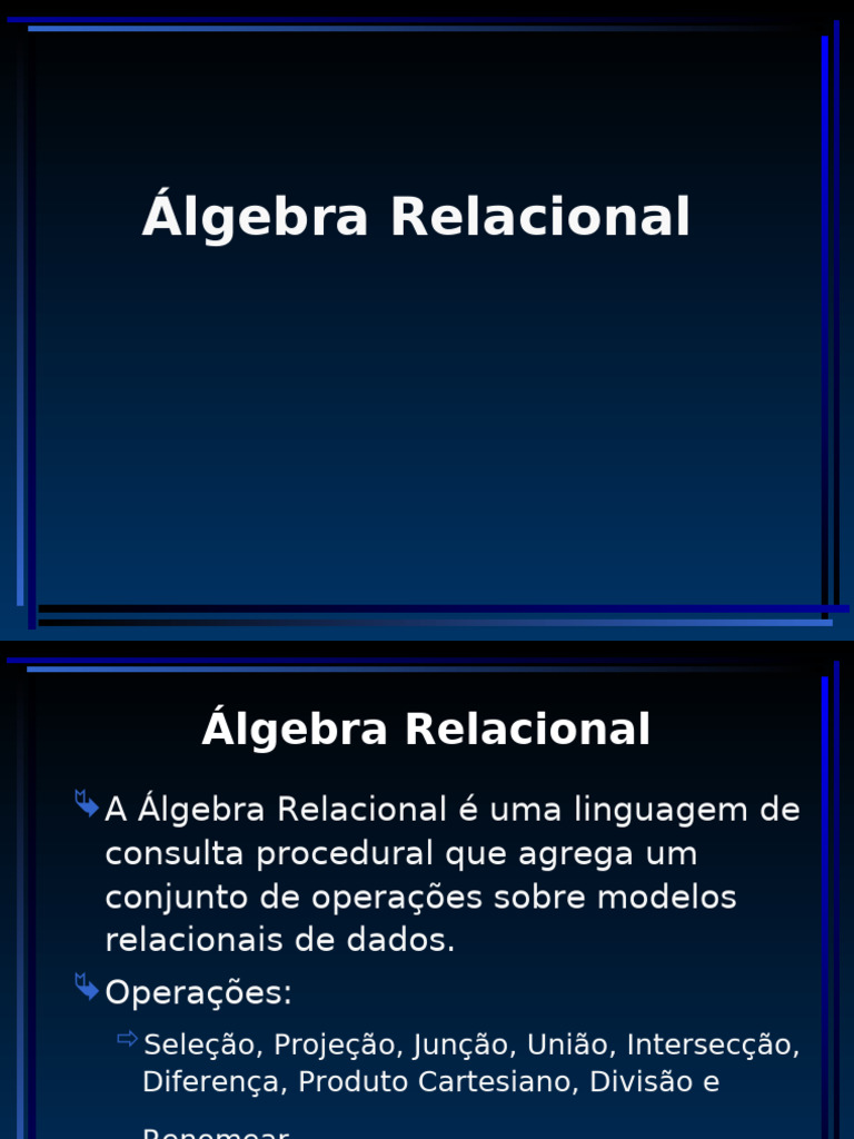 Algebra Relacional | PDF