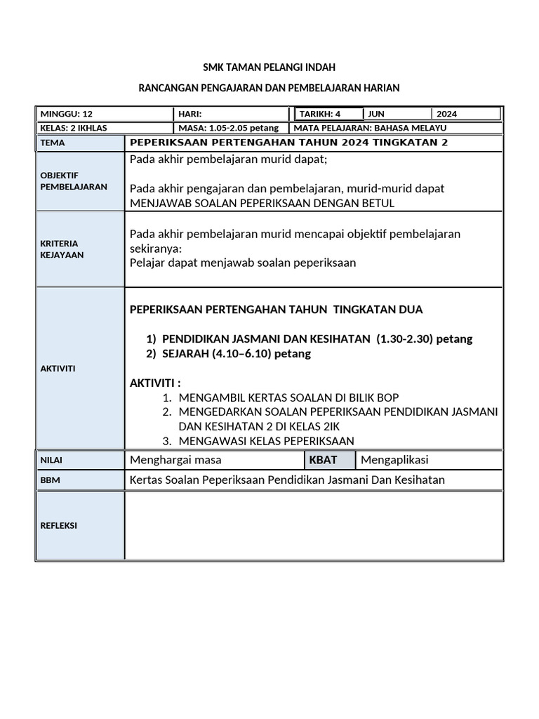 RPH 2024 (Week 12) | PDF