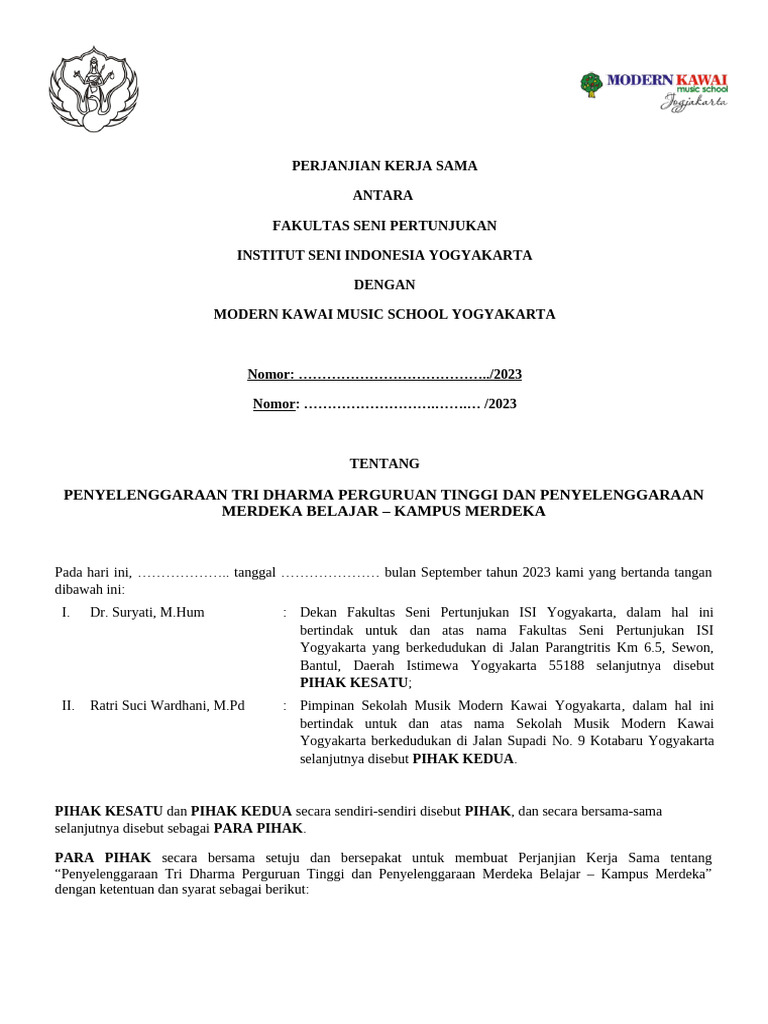 Draf PKS FSP Dan Kawai | PDF