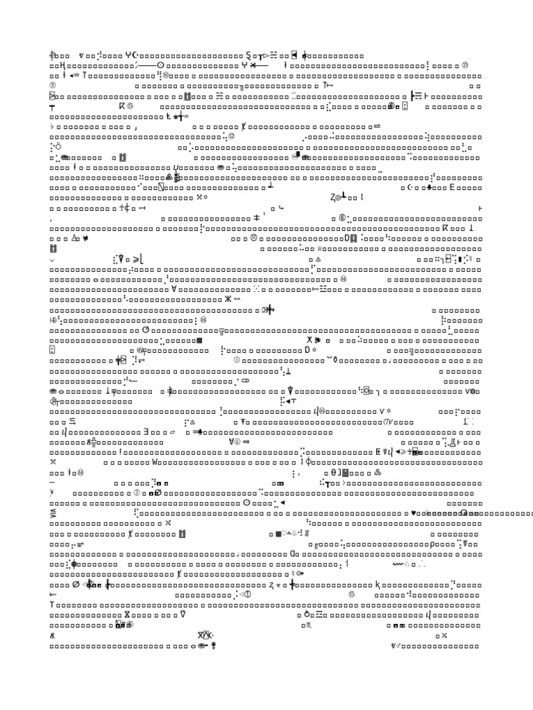 Unreadable Document Content | PDF