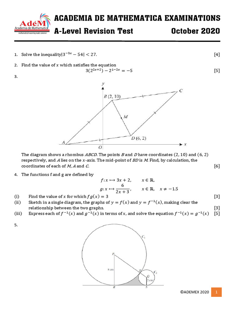 End of Month Test - Oct 2020 | PDF