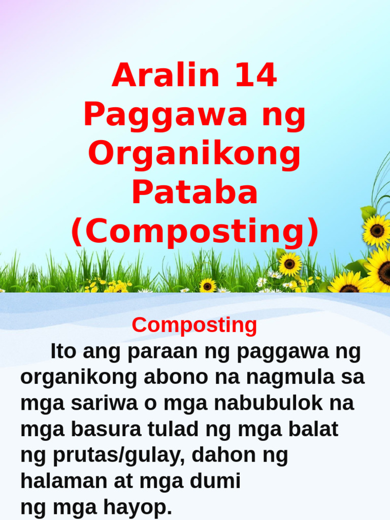 Agri Aralin 14 | PDF