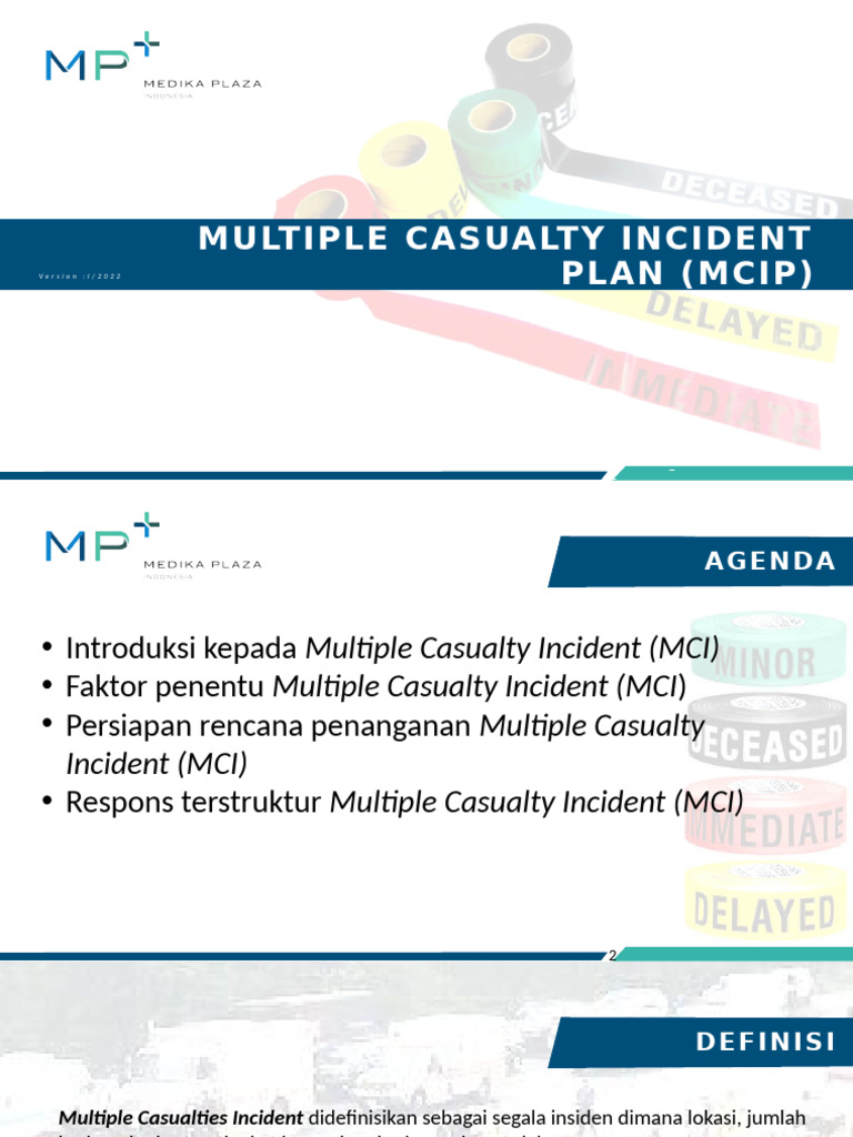 Multiple Casualt Incident Plan (Mcip) | PDF | Survival Skills | Computers