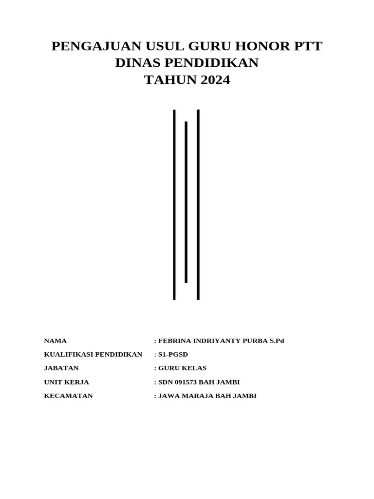 Pengajuan Usul Guru Honor PTT | PDF