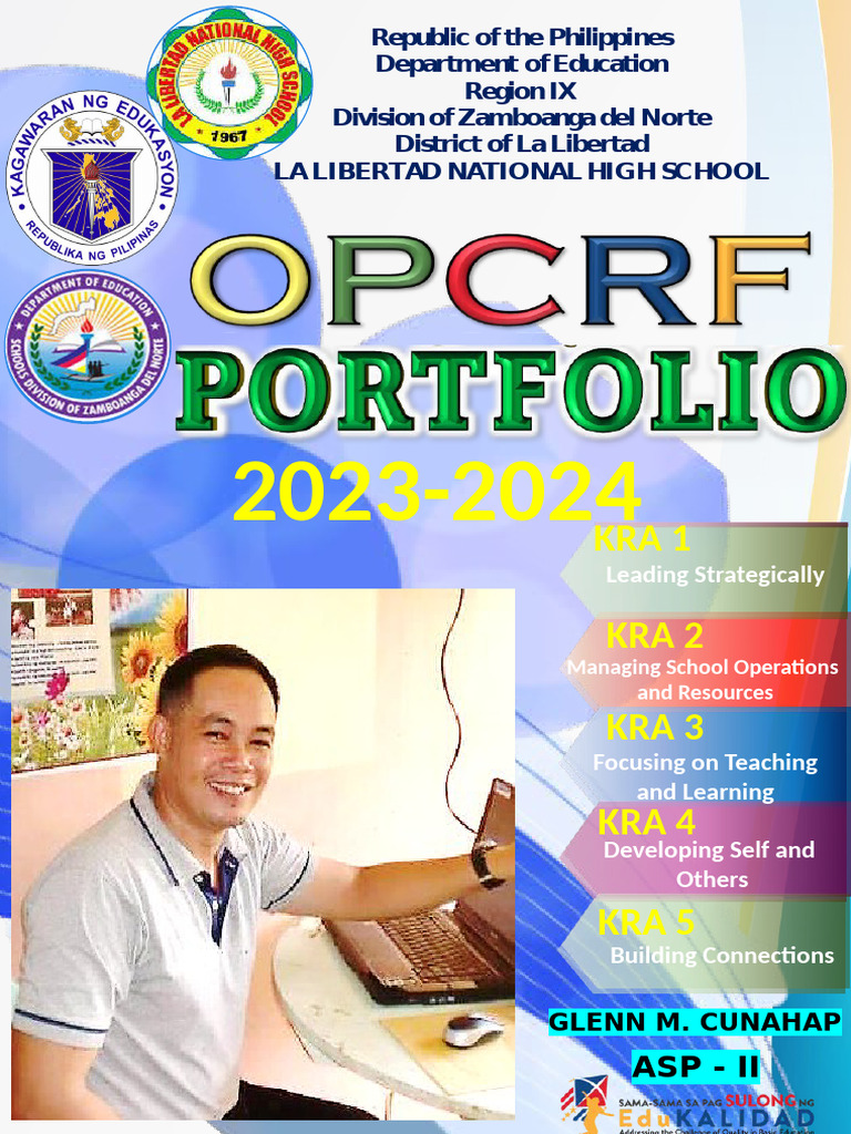 Opcrf With Movs of Glenn M. Cunahap-ASP-II-2023-2024 Sy-La Libertad Nhs ...