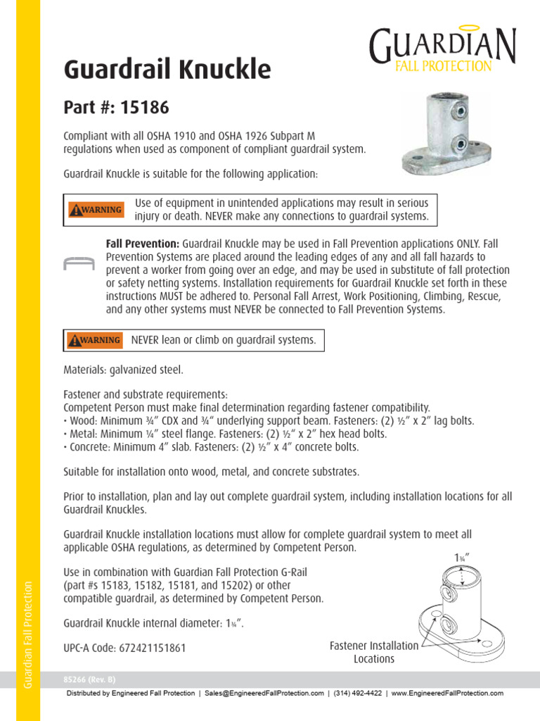Guardian Guardrail Knuckle | PDF