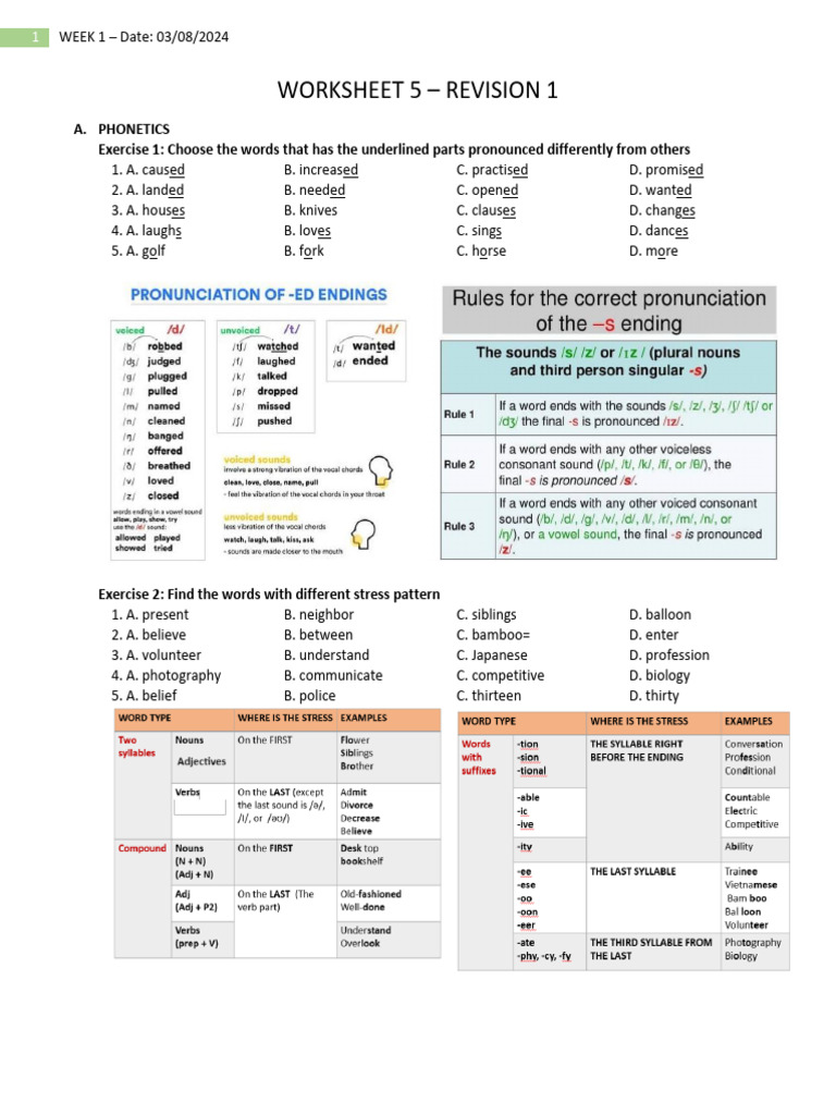 Worksheet 5 - Week 5 | PDF