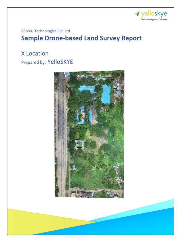 YS Sample Drone - Based Land Survey Report | PDF