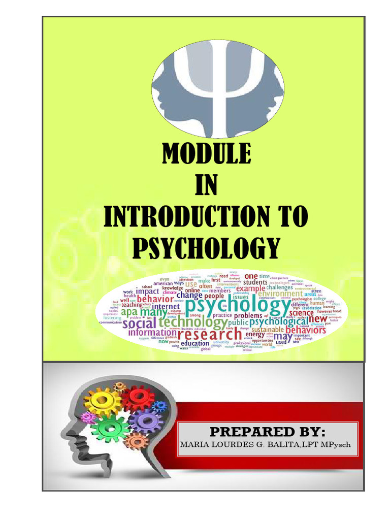 Introduction To Psychology MODULE | PDF | Psychology | Career & Growth