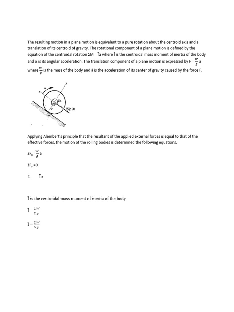 Rolling Motion Lec | PDF