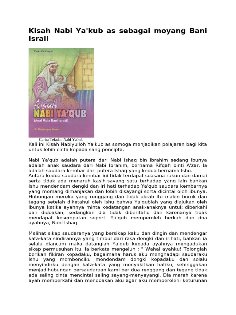 Kisah Nabi Ya'kub | PDF