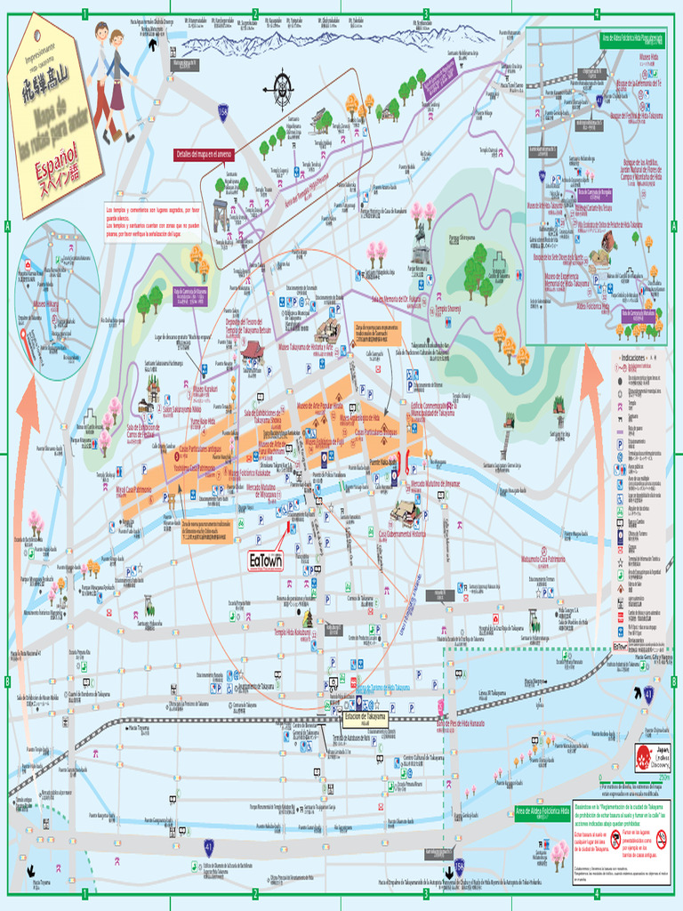 Takayama Mapa Turistico | PDF