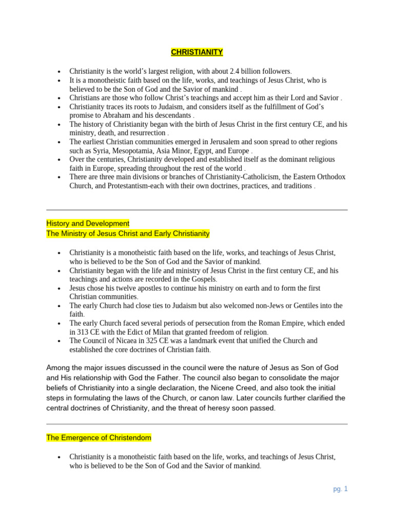 CHRISTIANITY | PDF