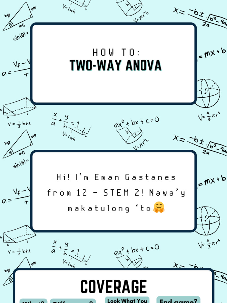 Two-Way Anova PDF | PDF