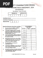 Ple Primary Leaving Examination Mathematics 2024 | PDF