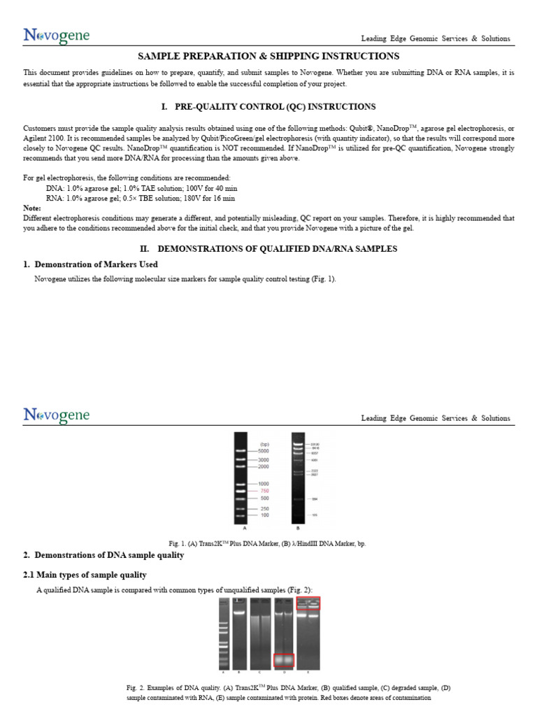 Novogene sample submission guide | PDF
