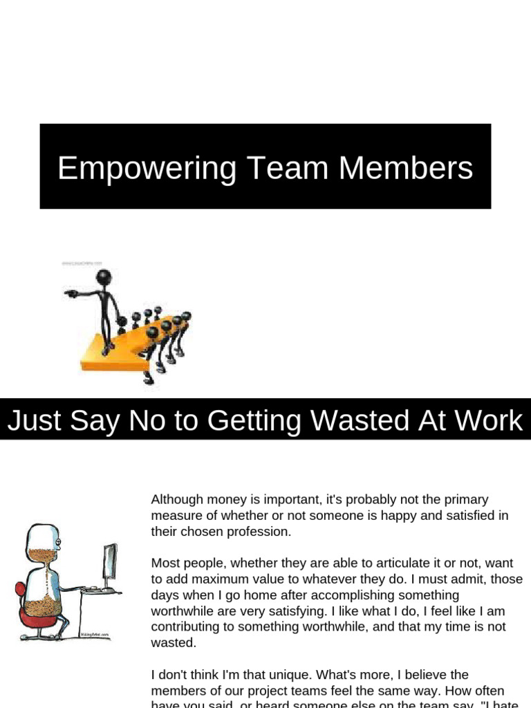 Empowering Team Members | PDF | Social Psychology | Business