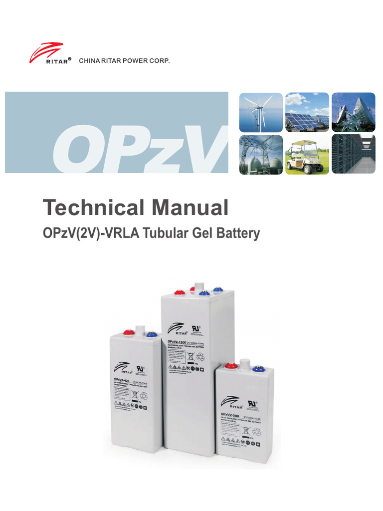 OPzV (2V) Technical Manual | PDF