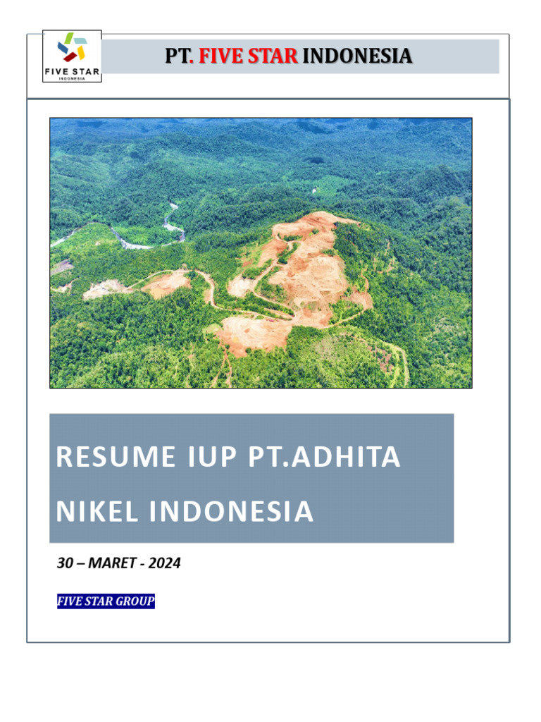 Resume Survei Iup Adhita Nikel Indonesia | PDF