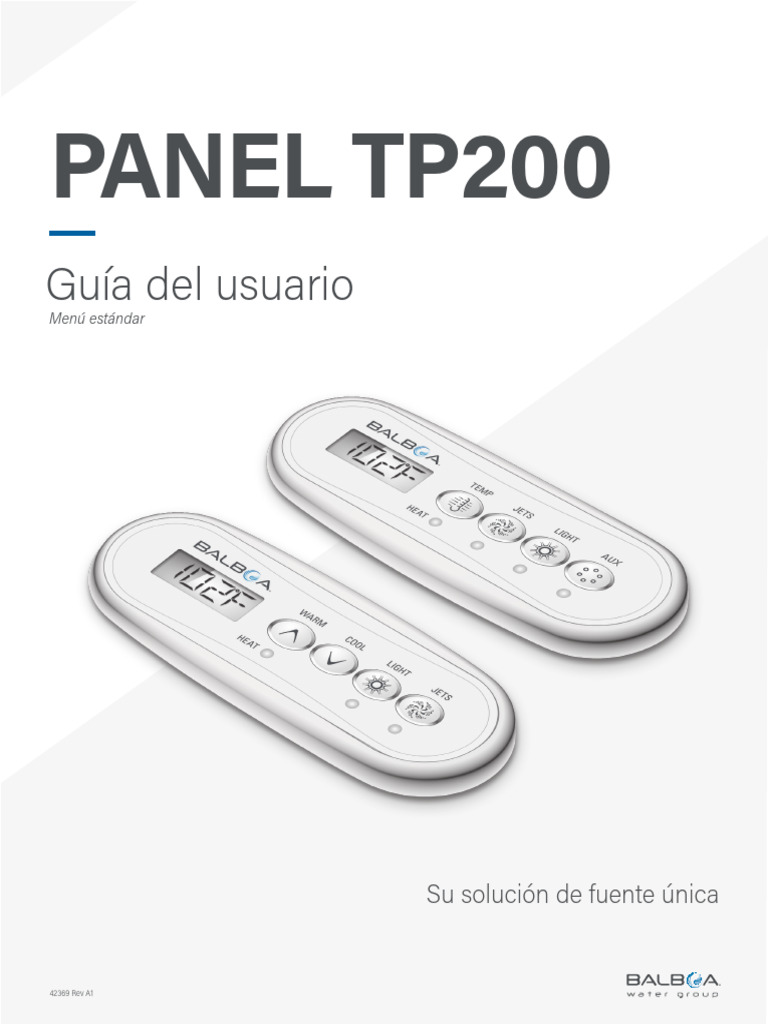 TP200 User Guide - Standard Menu - 42369 Spanish PDF | PDF