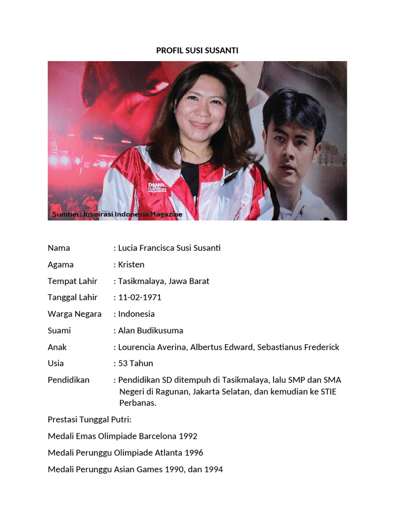 Profil Susi Susanti | PDF
