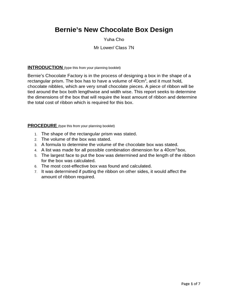 YEAR 7 PSMT Report Template | PDF
