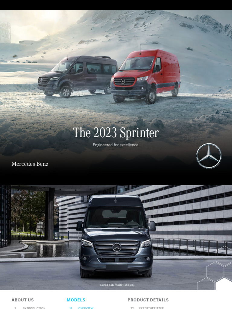 MY23 Sprinter Brochure EN 2023 | PDF