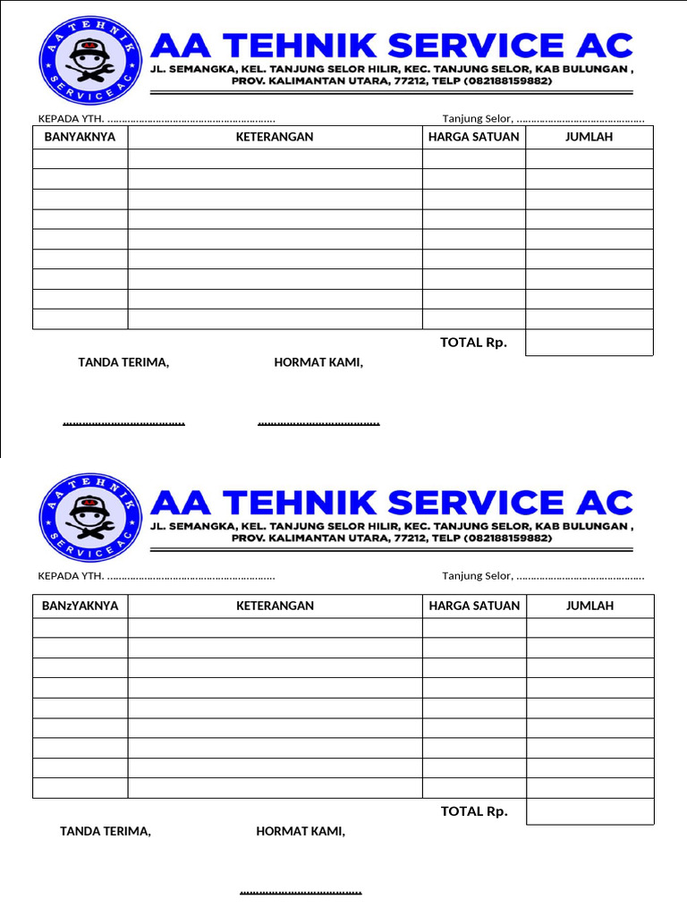 Nota Service Ac | PDF