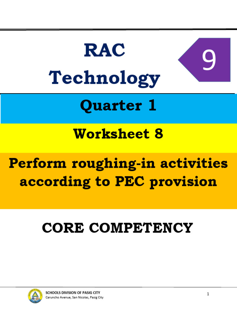 SPTVE-RAC Technology 9-Q1-DW8 | PDF