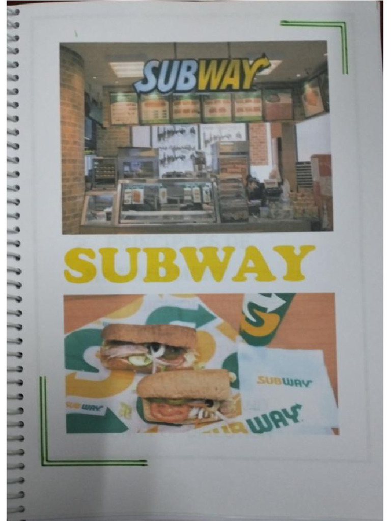 Business Studies Subway Project | PDF