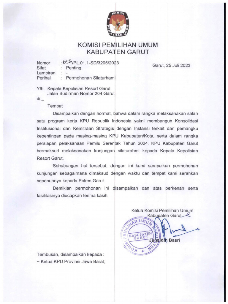 Surat Kapolres | PDF