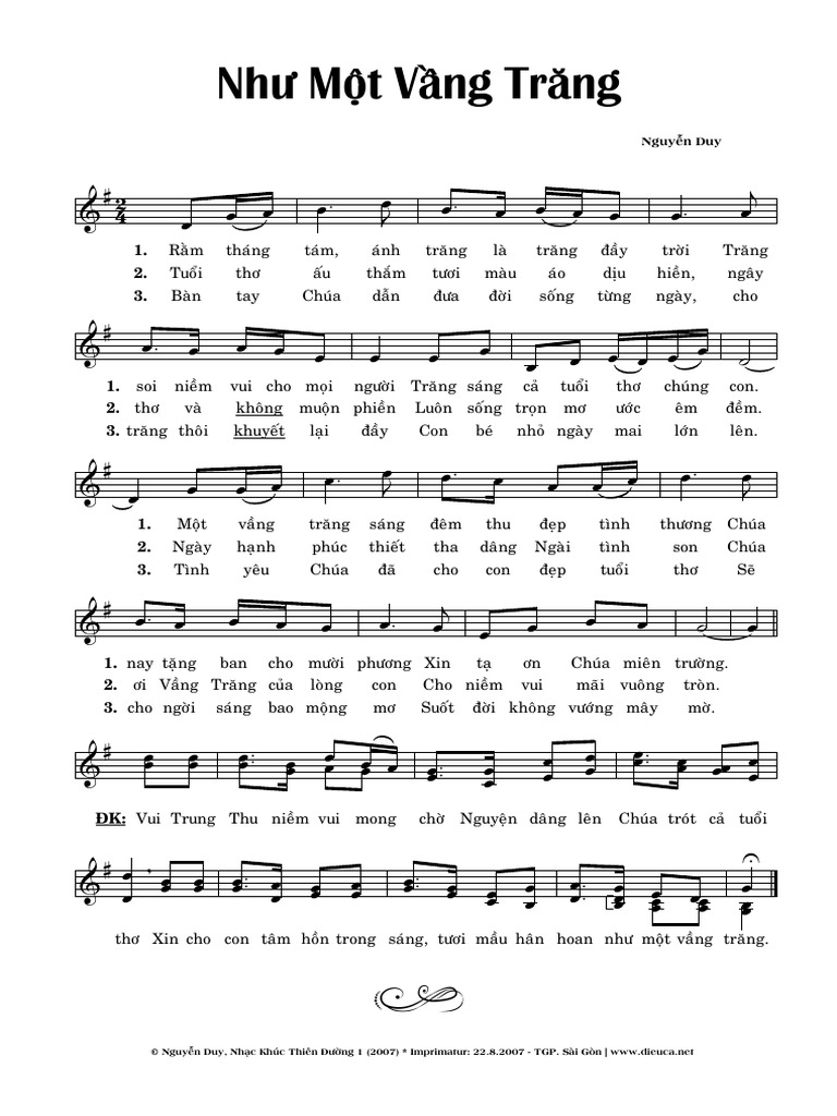 Nhu Mot Vang Trang - Nguyen Duy | PDF