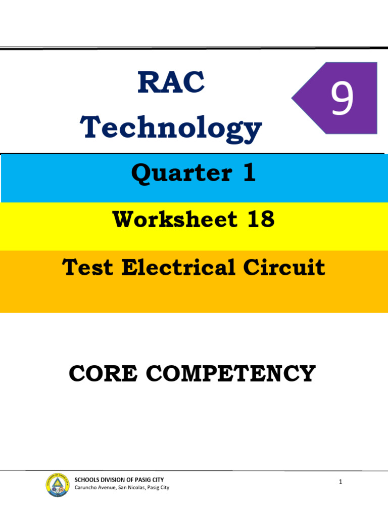 SPTVE-RAC Technology 9-Q1-DW18 | PDF