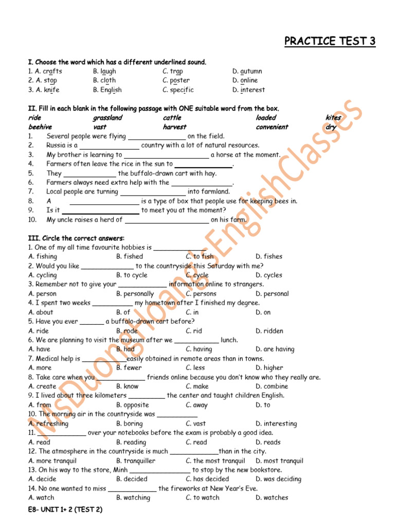 Practice Test 3 | PDF