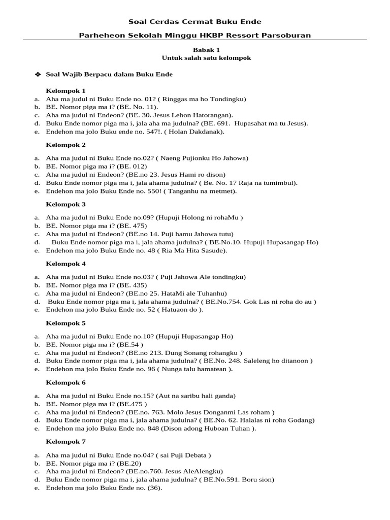Soal CCBE | PDF