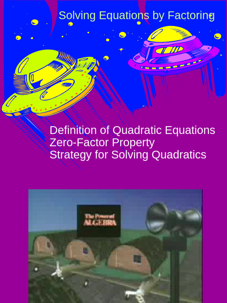 Factoring - Solving Polynomial Equations | PDF