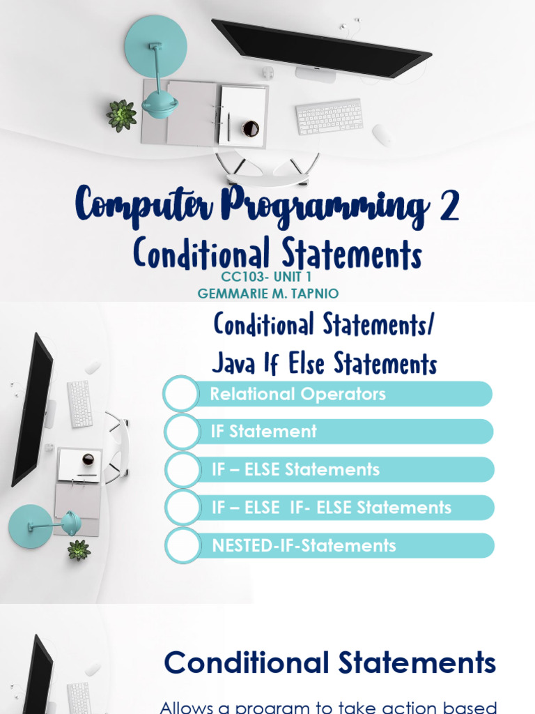 UNIT 1 - Condtional Statements | PDF