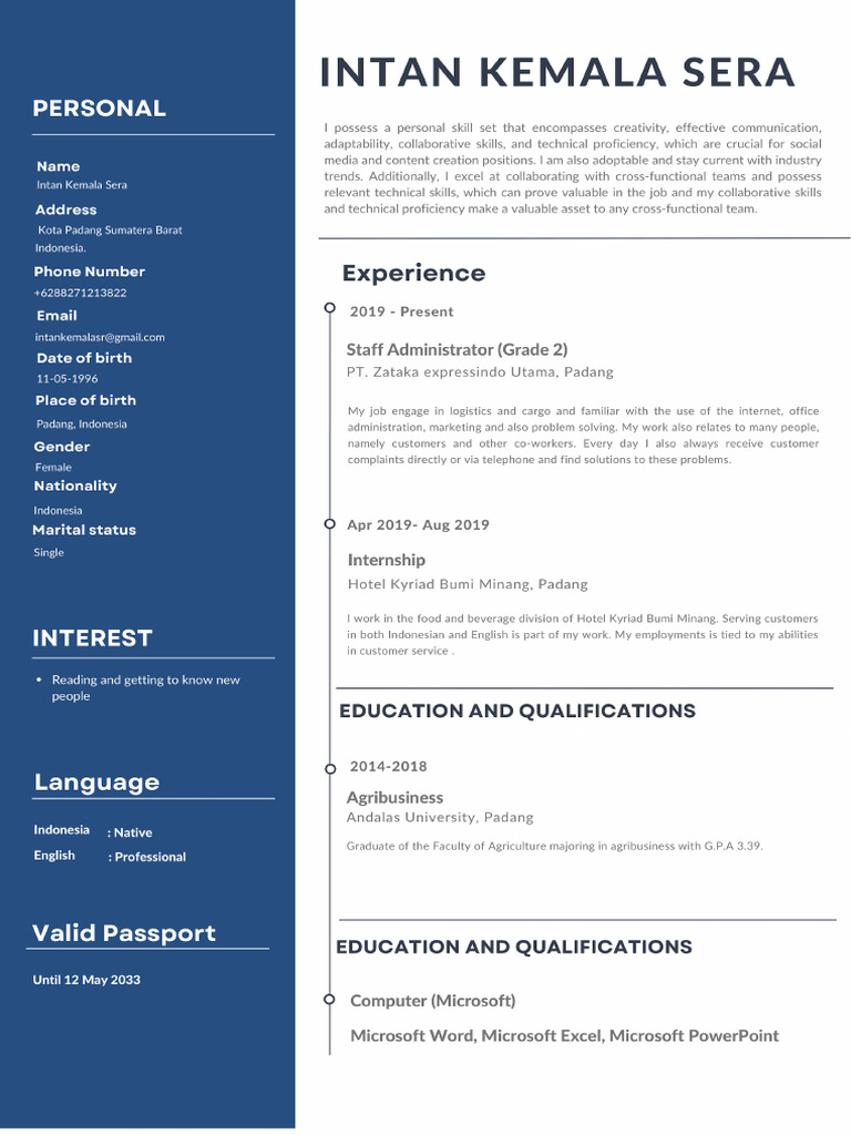Black White Minimalist CV Resume-1 | PDF