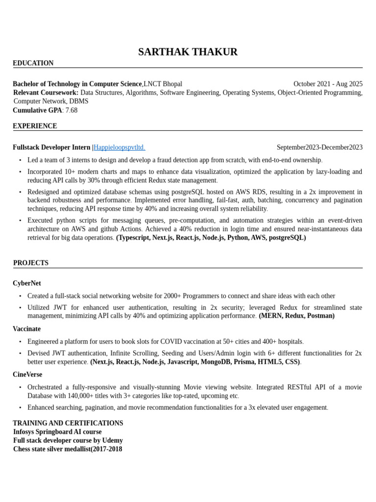 Sarthak Thakur | PDF