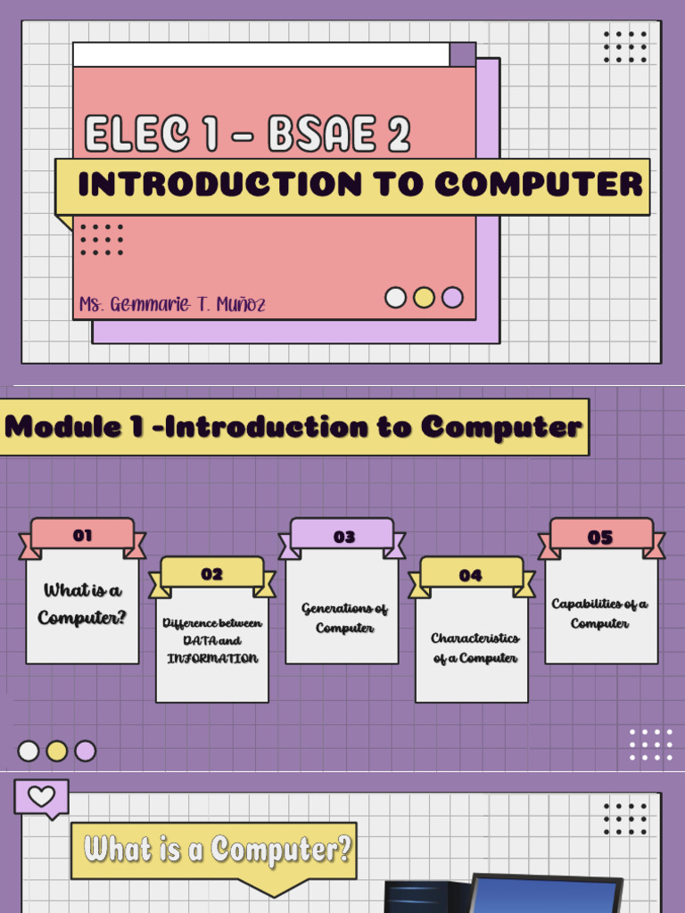 Elec 1 - Module 1 | PDF