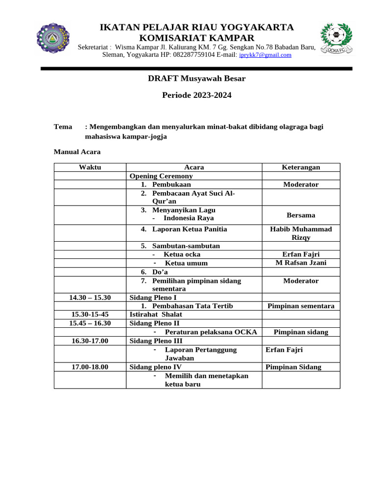 Draft Mubes 2023-2024 | PDF