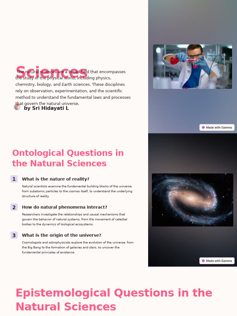 Defining The Natural Sciences | PDF