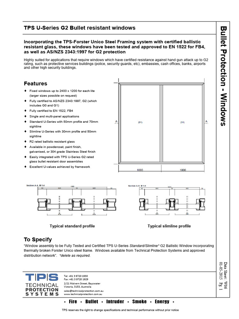 W06 G2 Bullet Window | PDF