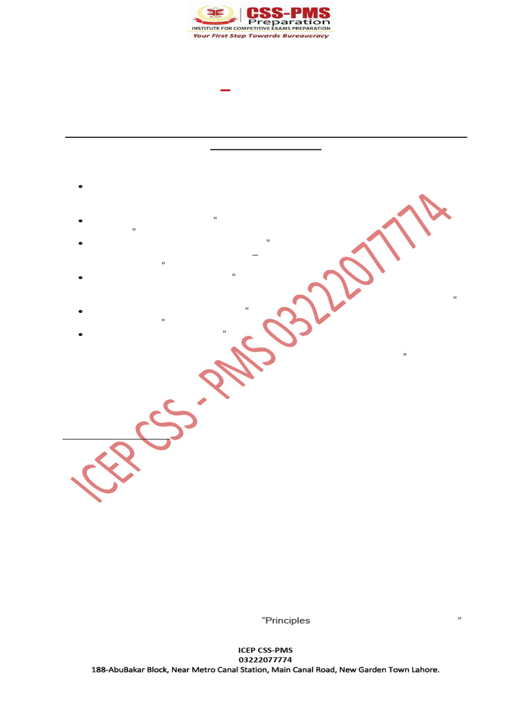ICEP CSS PMS Political Science Notes by Faizan Arif CSS18 Topper | PDF