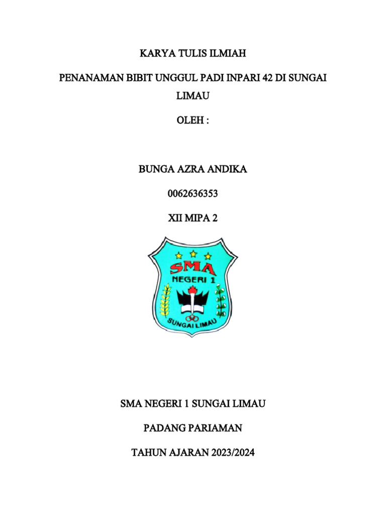 Karya Tulis Ilmiah Bunga XII Ipa 2 (Biologi) | PDF