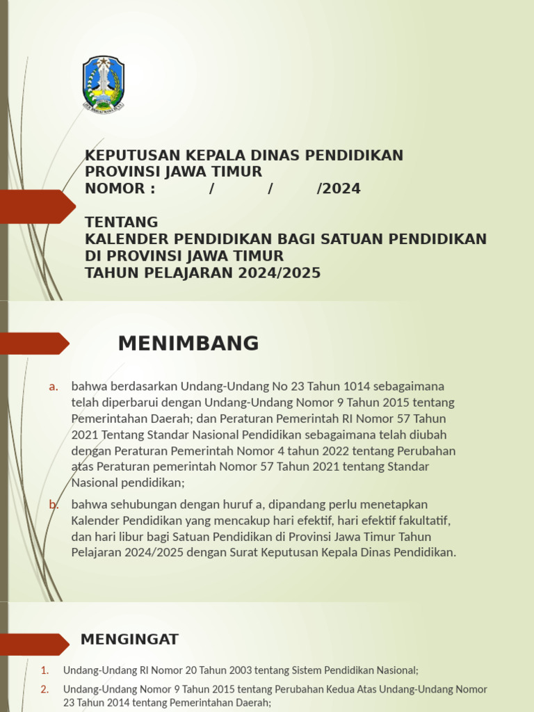 Kaldik 2024.2025 | PDF