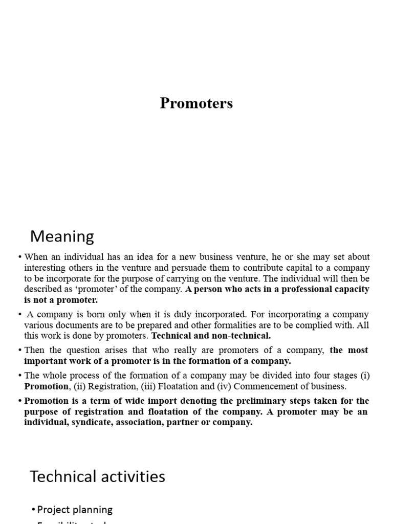 Promoters.pptx | PDF
