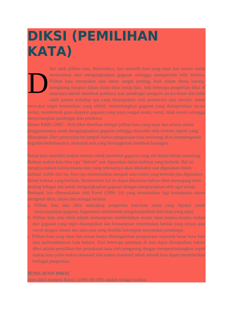 DIKSI | PDF