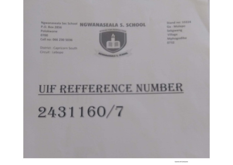 Uif Reference Number | PDF