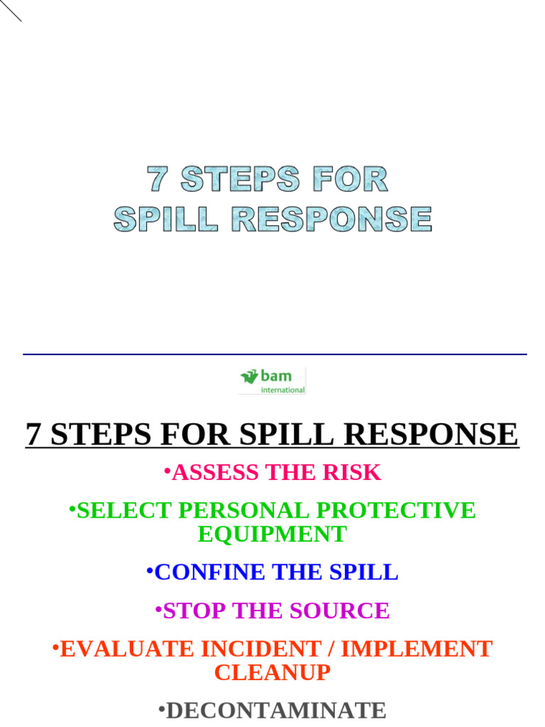 7 Steps for Effective Spill Response | PDF | Personal Protective ...